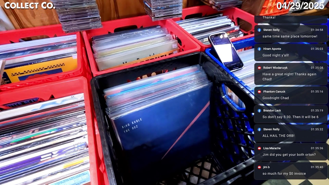 Live Vinyl Record Sale Tuesday 04 29 2025 Youtube