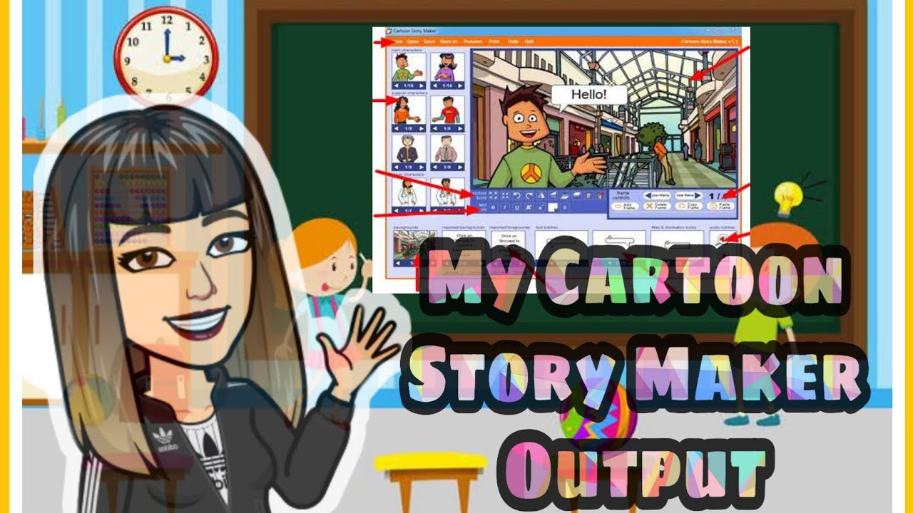 Sample Output Using Cartoon Story Maker Youtube
