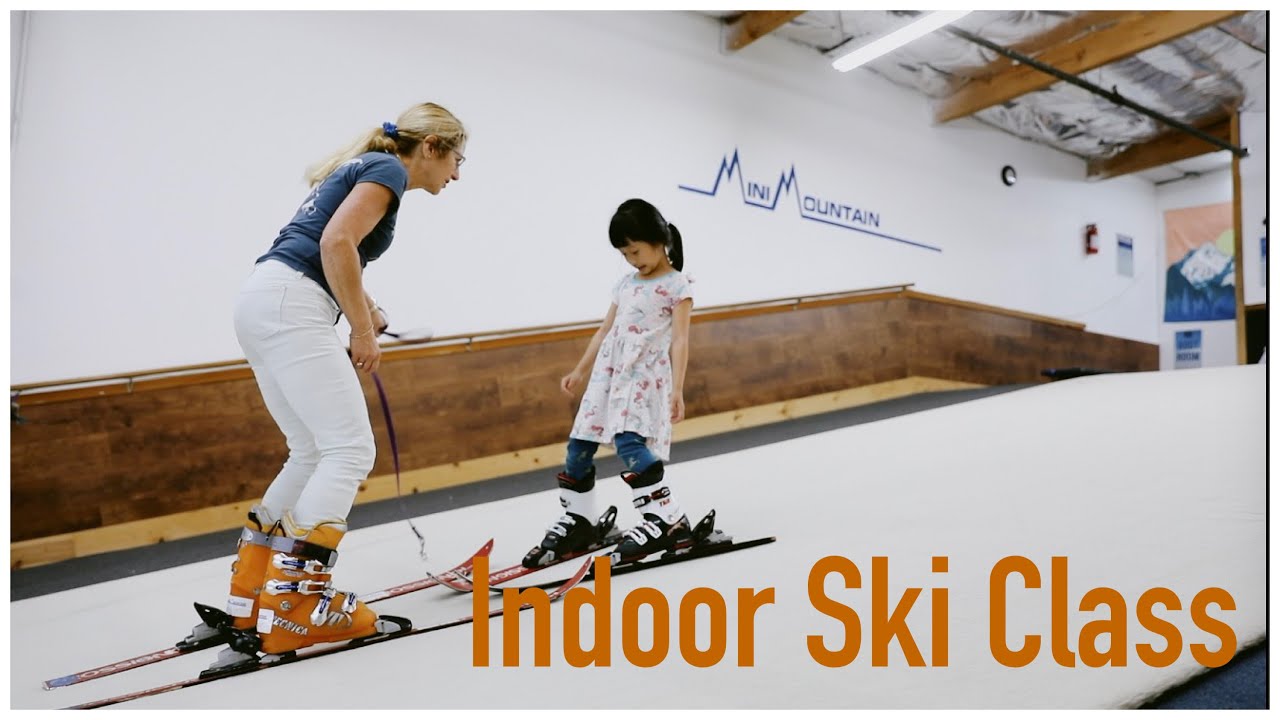 Snowbound Adventurers Kids Master Indoor Skiing With Bellevue Mini