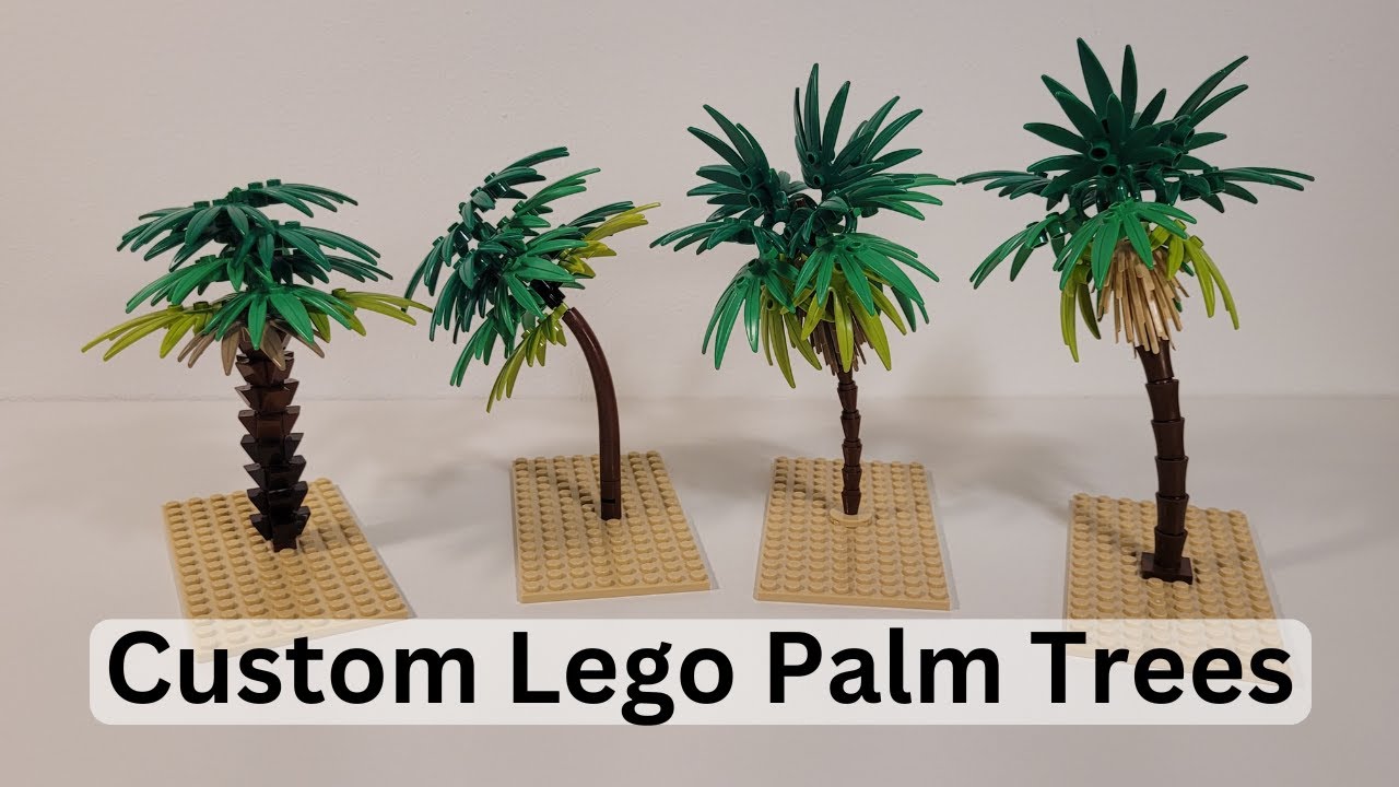 Custom Lego Palm Trees For My Lego City Beach Youtube