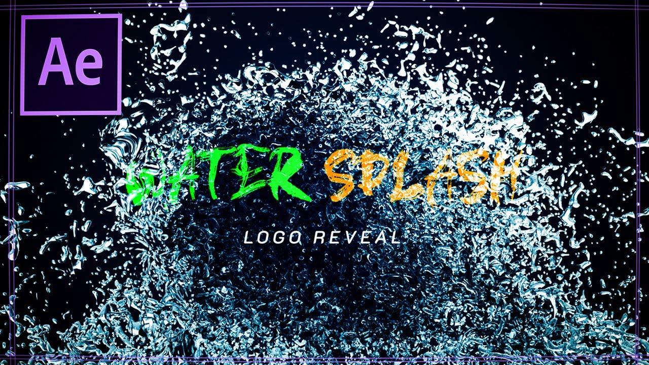 Water Splash Logo Reveal 100 After Effects Tutorial New Ae