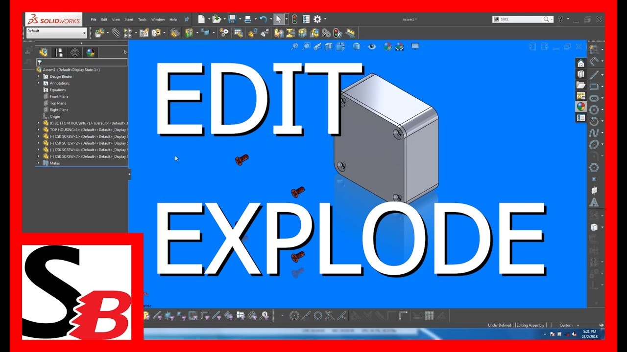 Solidworks Edit Explode Youtube