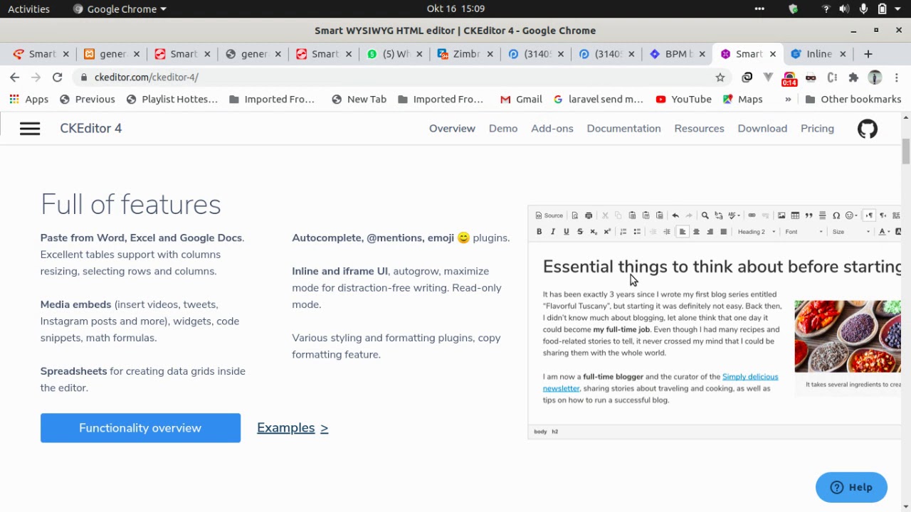 Inline Editor Ckeditor 4 Documentation Youtube