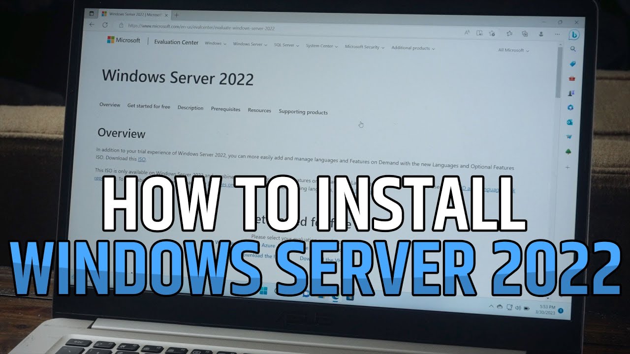 Windows Server 2022 Install