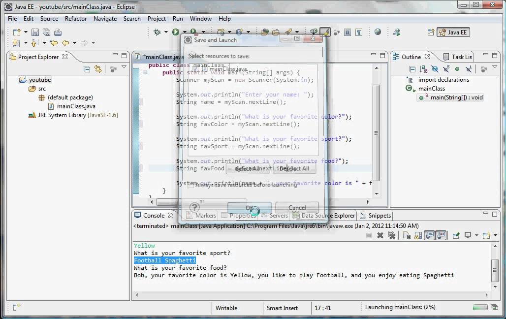 Java Programming 5 User Input Methods Youtube