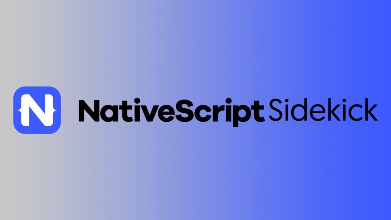 Welcome To Nativescript Sidekick Youtube