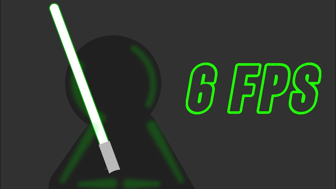Lightsaber Test 6 Fps Btw Stick Nodes Pro Star Wars Animation Youtube