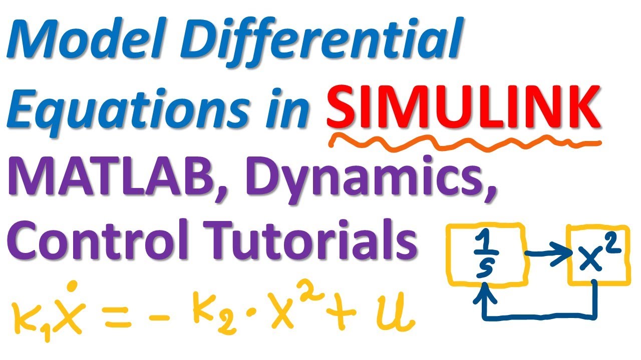Model And Solve Differential Equations In Simulink Matlab Dynamics