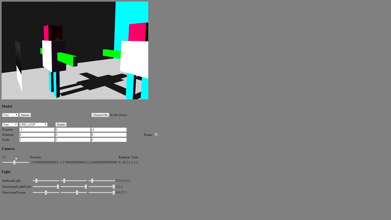 Webgl Obj Loader With Shadow Mapping Youtube