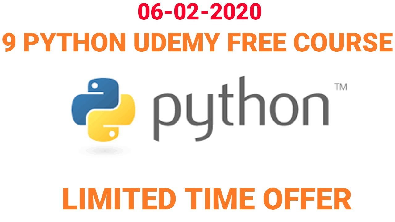 9 Free Python Udemy Course Limited Time Youtube