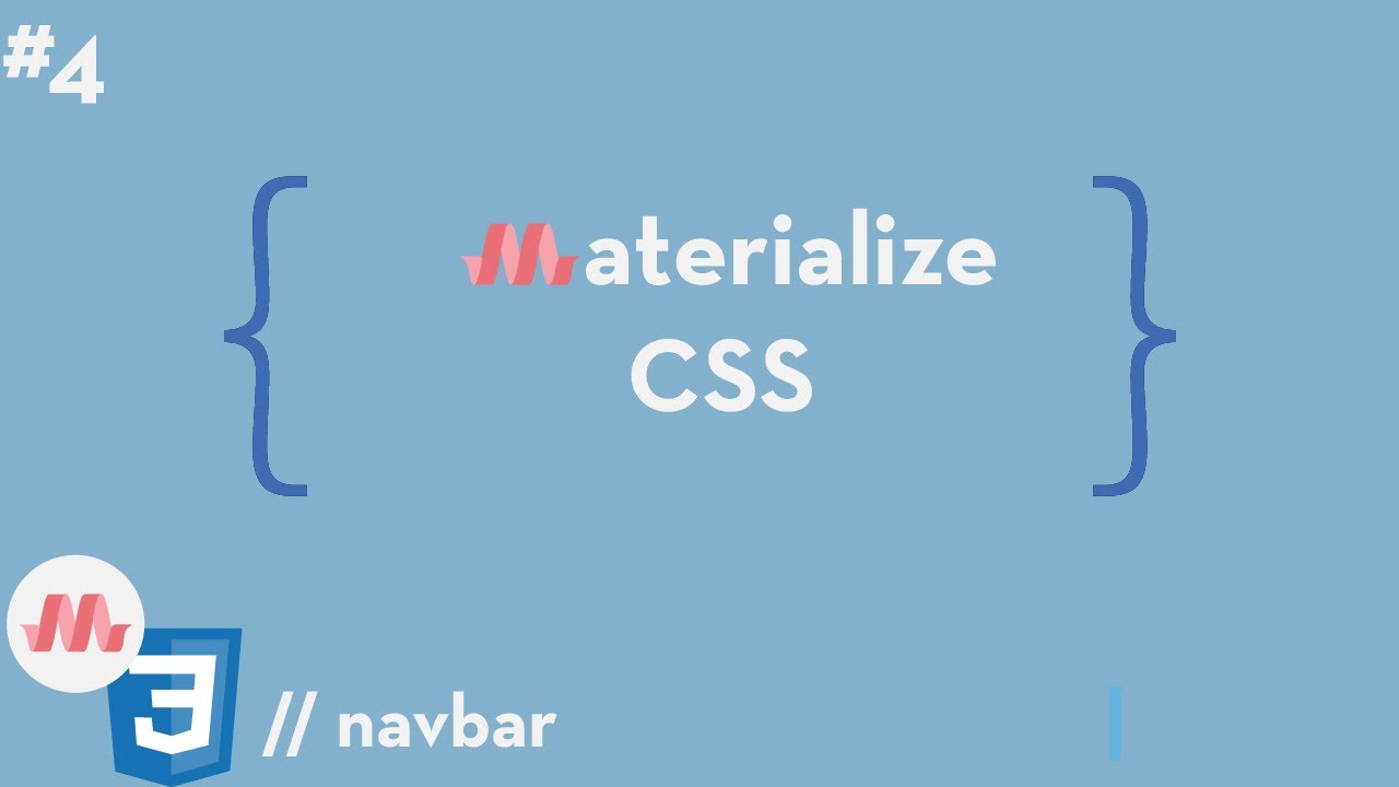 Materialize Css 4 Navbar Youtube
