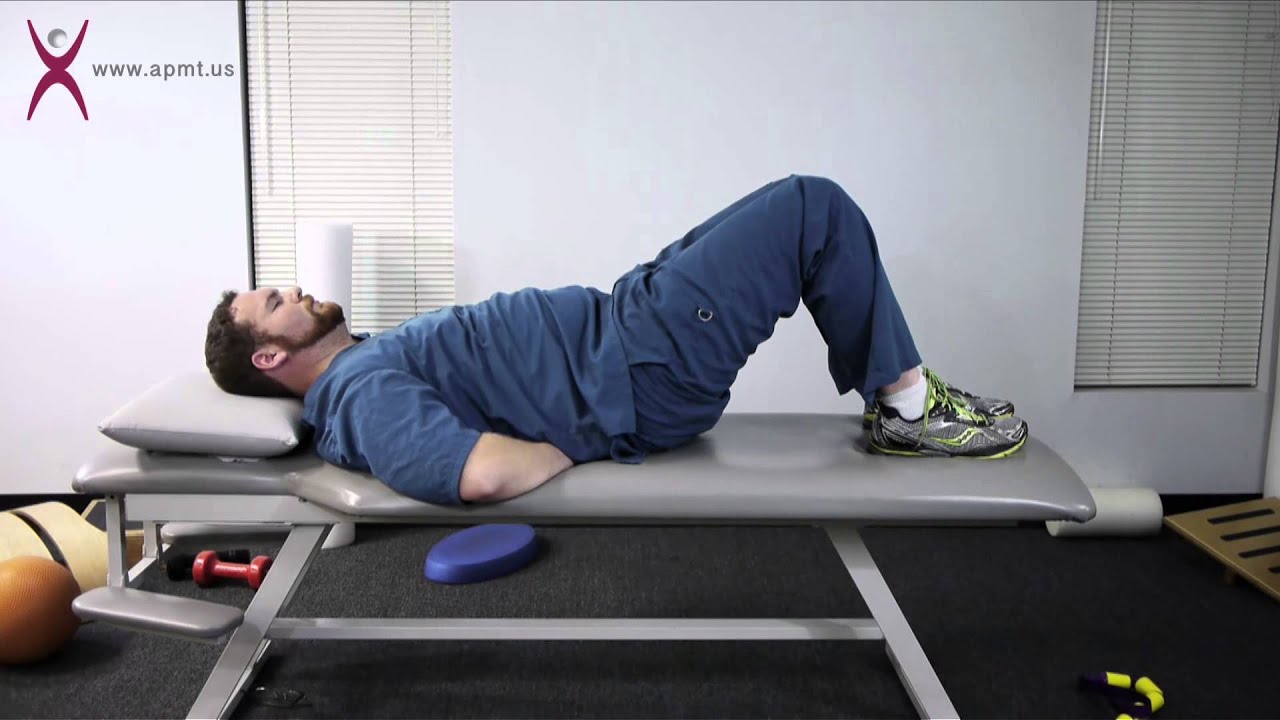 Apmt Posterior Pelvic Tilt Exercise Youtube