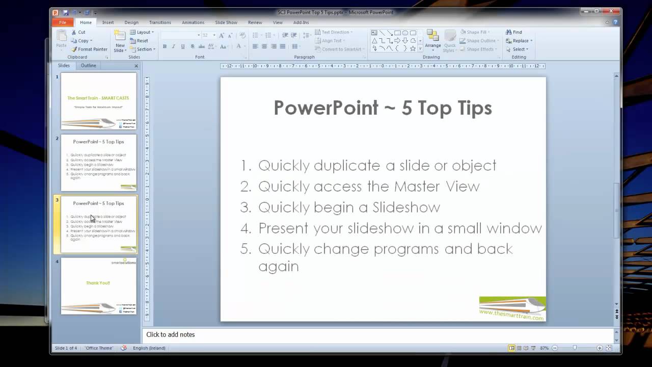 5 Top Tips Ms Powerpoint Presentation Skills And Tips Youtube