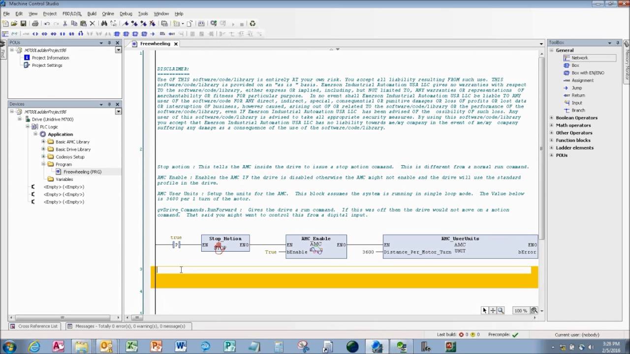 Basic Motion Templates Machine Control Studio Software Youtube