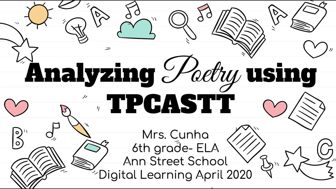 Analyzing Poetry Using Tpcastt With Poem Moco Limping Youtube