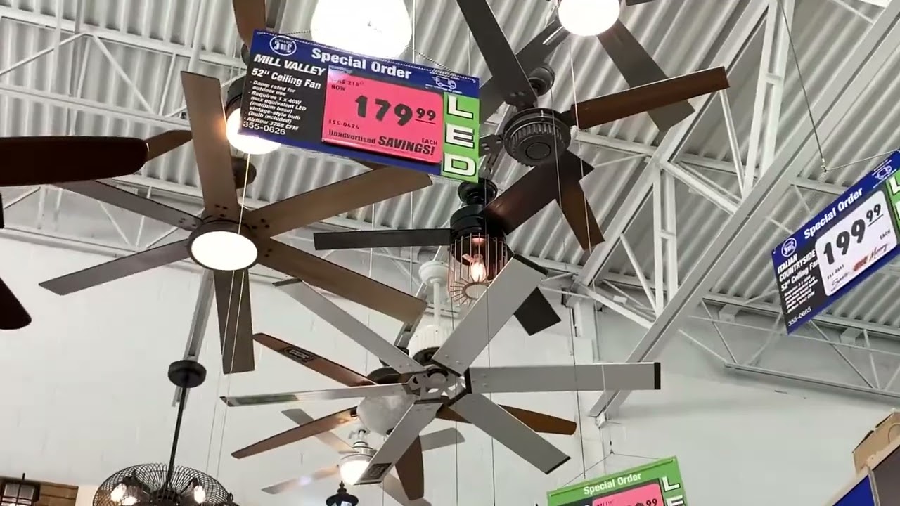 Ceiling Fans At Menards 5 17 22 Youtube