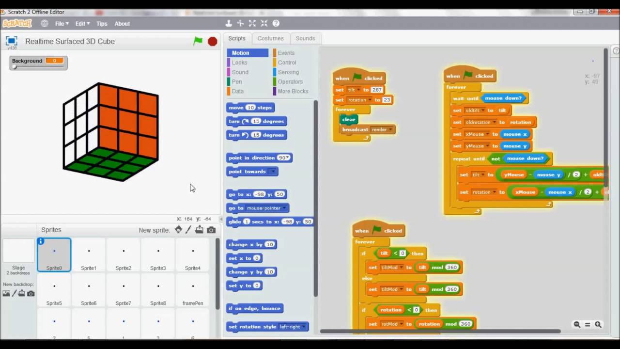 Cubo Rubik En Scratch Youtube
