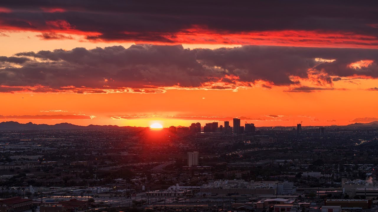 Phoenix Sunset Timelapse 4k Youtube