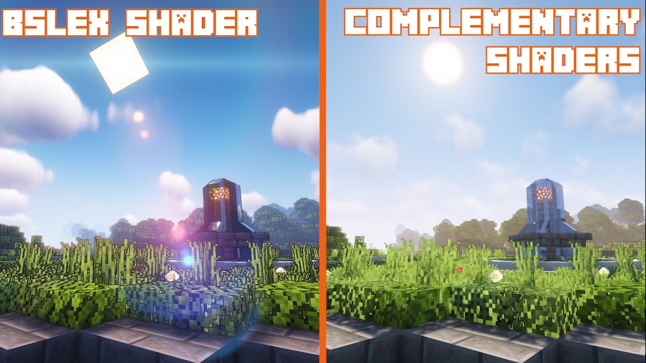 Bslex Vs Complementary Shaders Shader Comparison Youtube