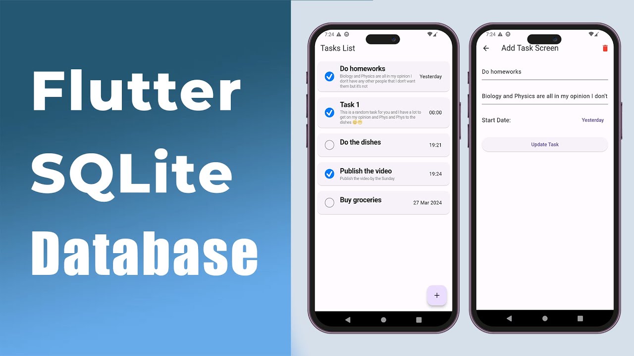 Sqlite Local Storage In Flutter Sqlite Crud Operations Youtube