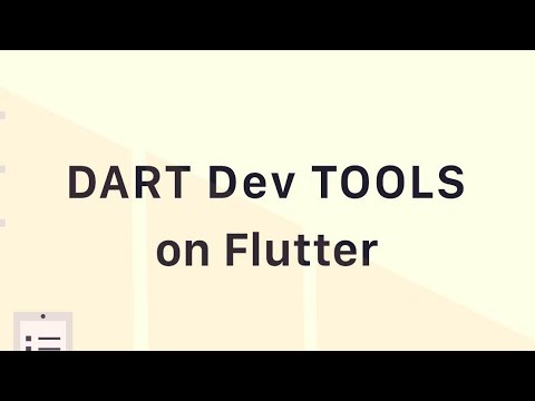 Getting Started With The Dart Devtools Youtube