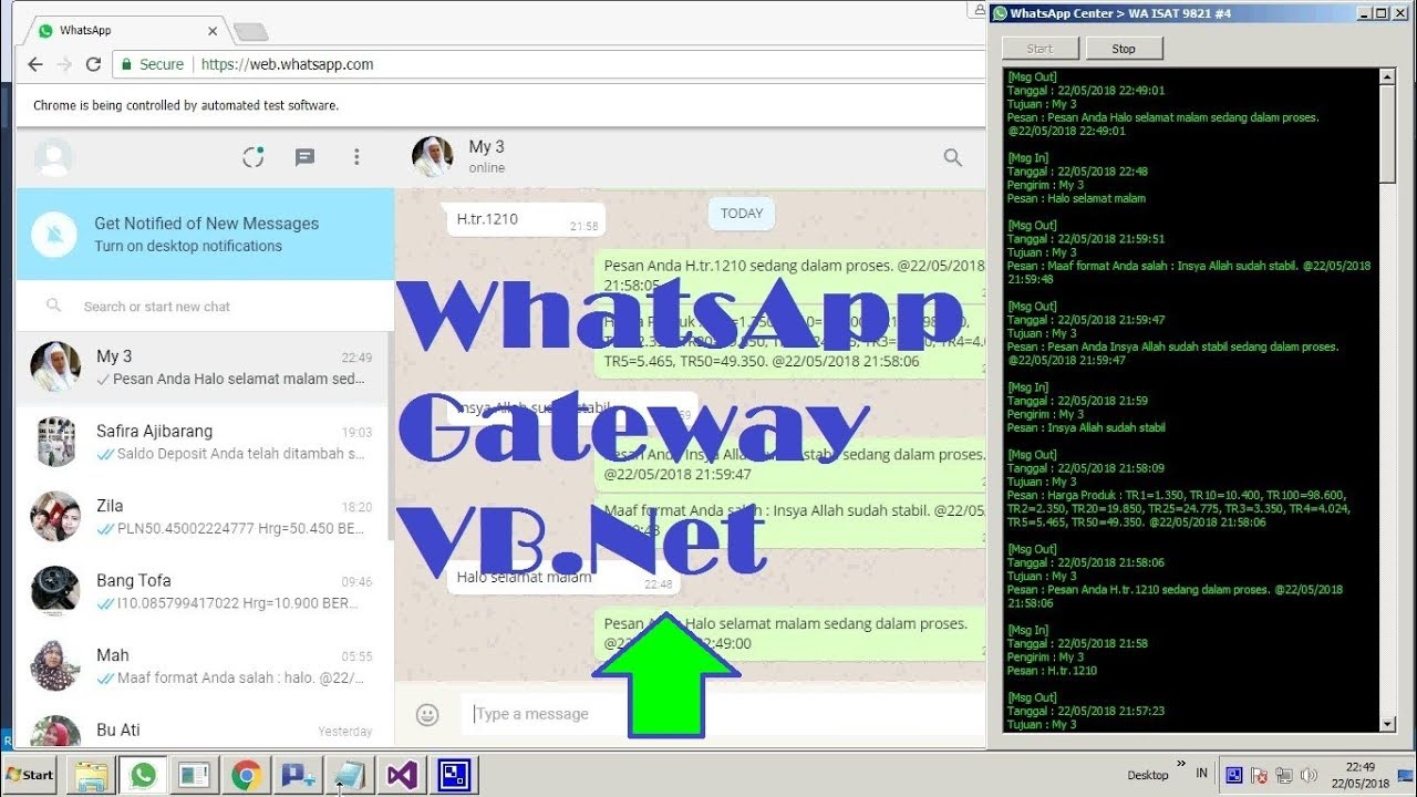 Send And Receive Whatsapp Messages From Vb Net With Source Code At