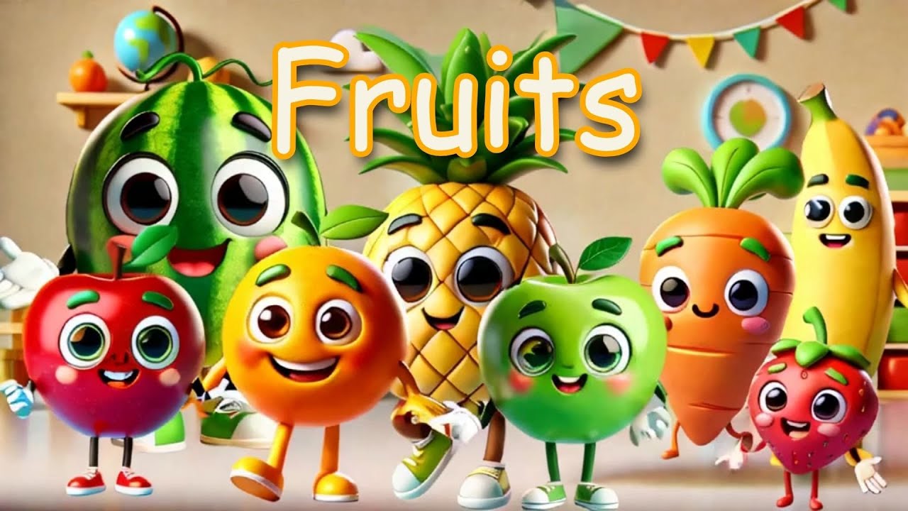 Fruits Song For Kids Learn About Fruits Fun Easy Sing Along