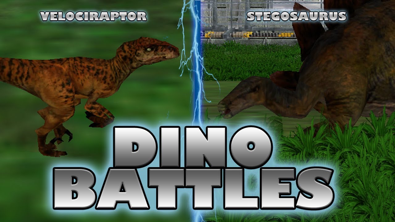 Dino Battles Velociraptor Vs Stegosaurus Youtube