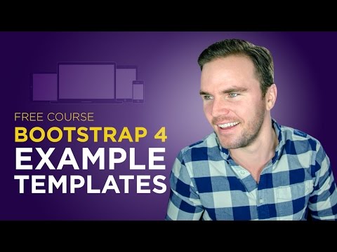 Bootstrap 4 Tutorial 7 Free Template Examples Video Roof