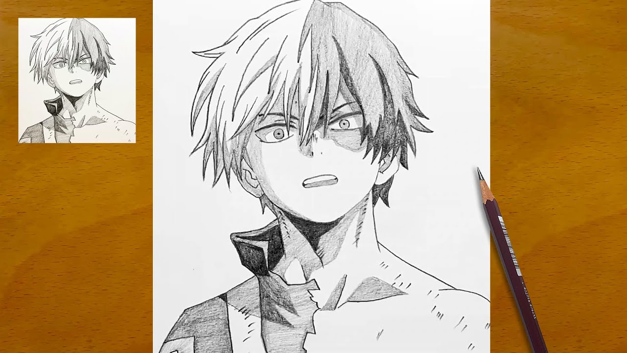 How To Draw Shoto Todoroki My Hero Academia Sketch Easy Anime