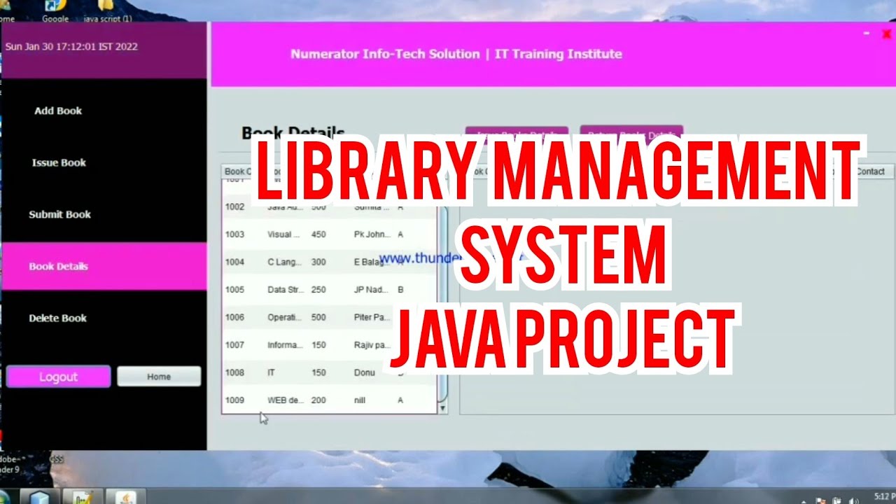 Library Management System Project In Java Youtube