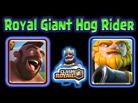 Royal Giant Hog Rider Deck Gameplay 11 Clash Royale Youtube