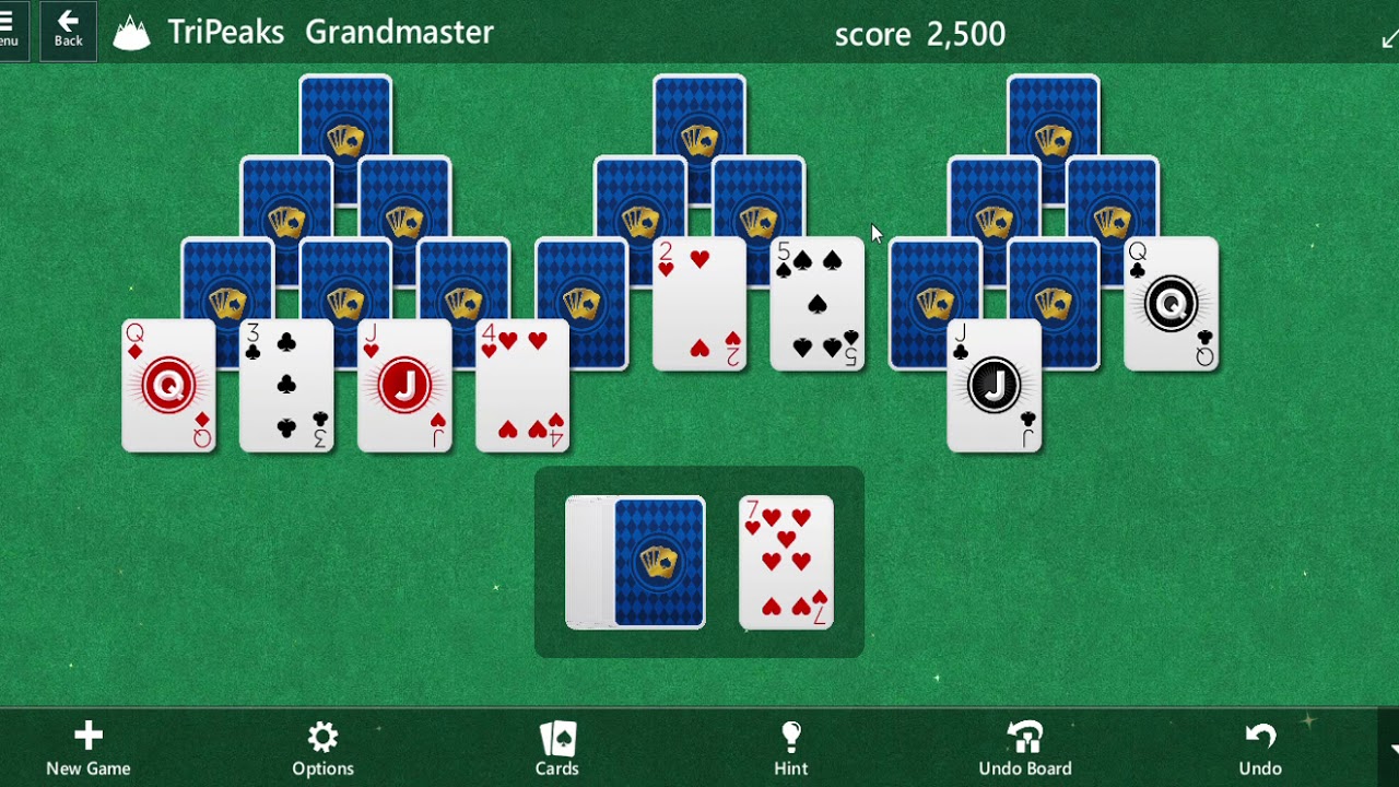 Microsoft Solitaire Collection Gameplay Part 2 Tri Peaks Youtube