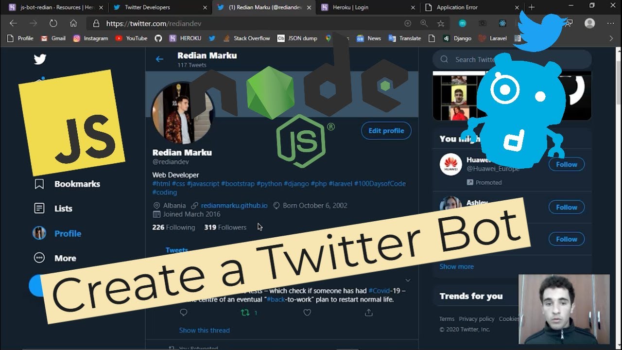 How To Build A Twitter Bot With Javascript Node Js Deploy In Heroku