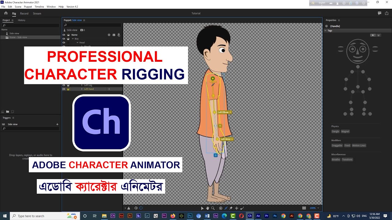 Character Rigging Adobe Character Animator Cc Cartoon Animation