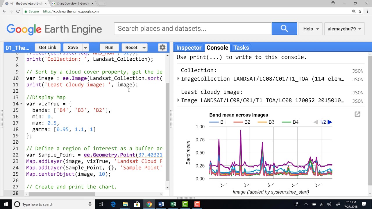 Google Earth Engine Landsat Time Series Visualization Youtube