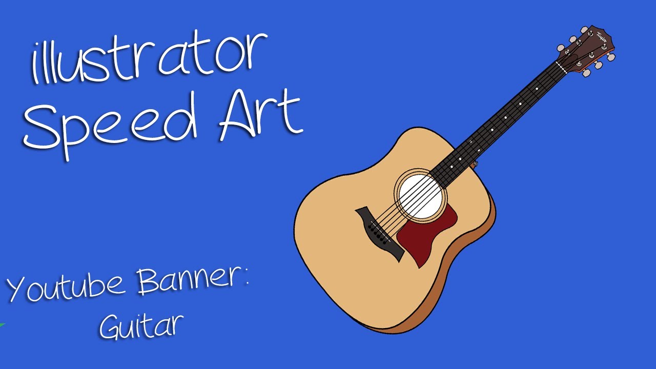 Adobe Illustrator Speed Art Guitar Youtube