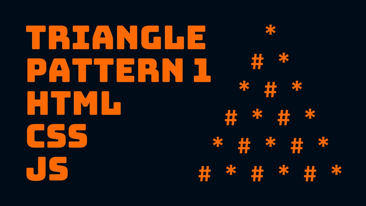 44 Triangle Pattern 1 Html Css Js Thinhpham Youtube