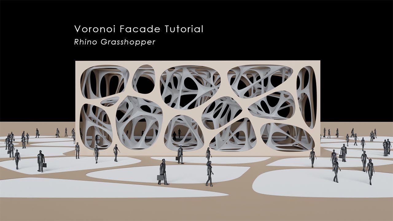 Voronoi Cube Facade Rhino Grasshopper Tutorial Youtube