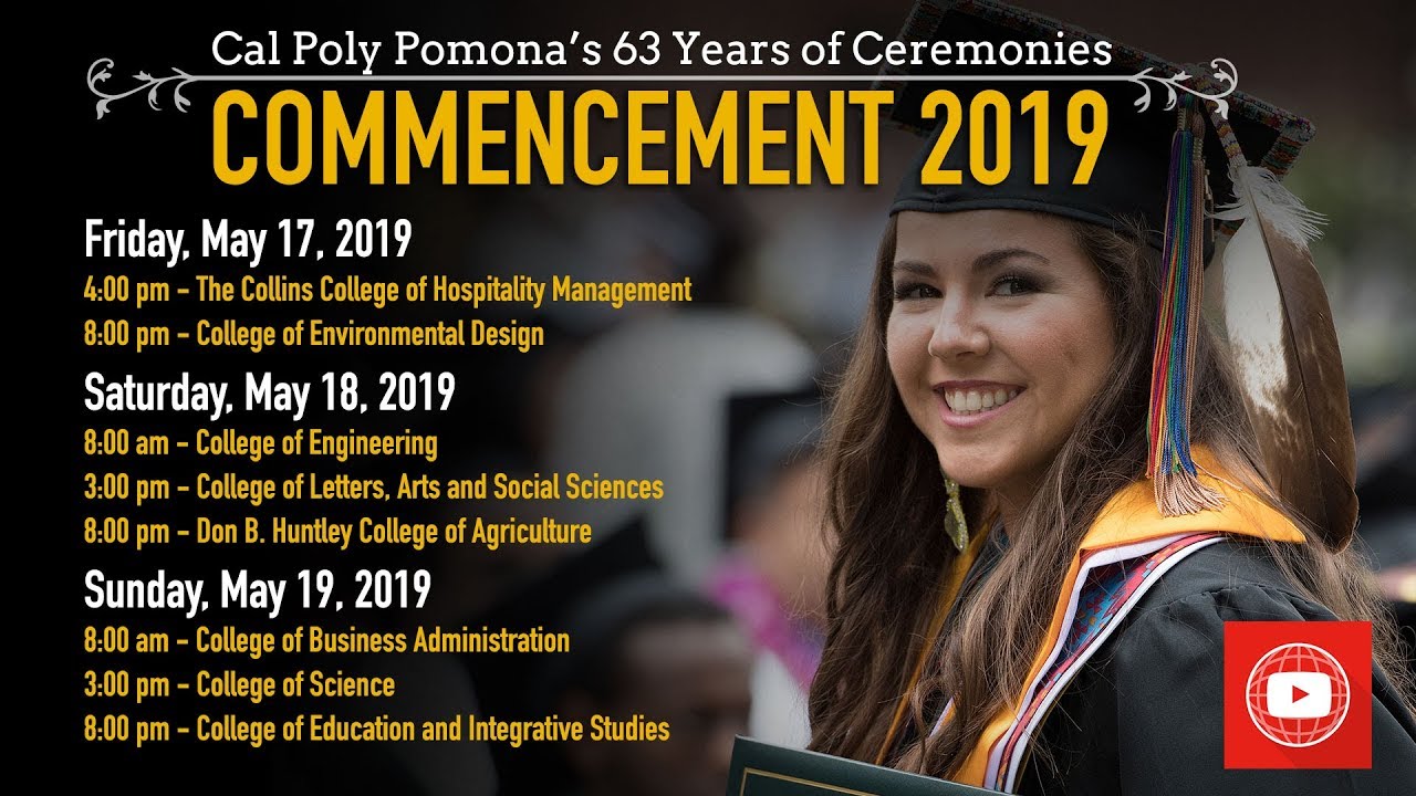 360 Live Stage View Cpp Commencement 2019 Day 2 Youtube