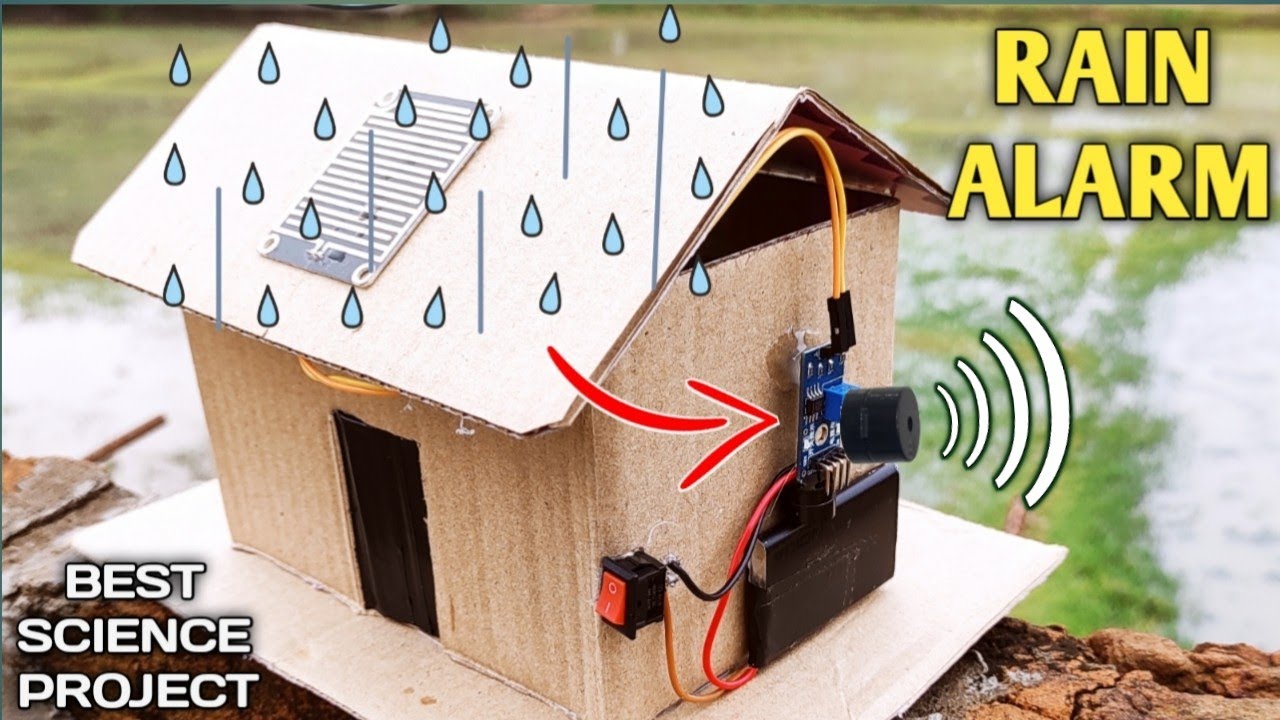 School Level Science Project Rain Alarm Youtube