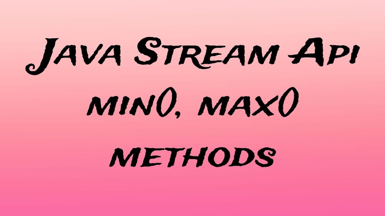 Finding Min And Max Salary Of Employee Using Stream Api Java Stream