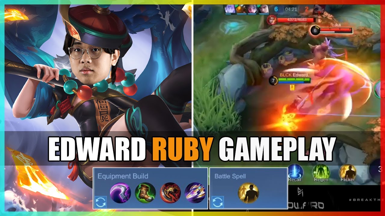 Edward How To Ruby In Exp Lane Mlbb Youtube