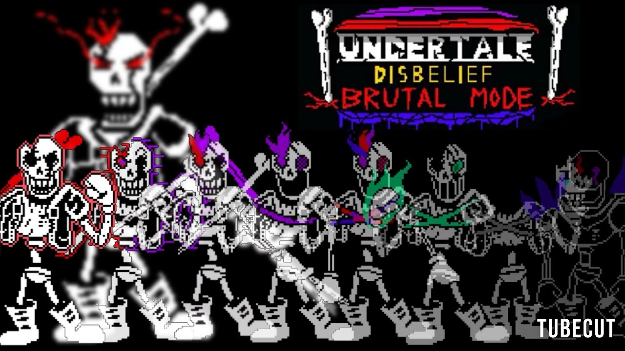 Disbelief Papyrus Brutal Mode Fight Animation Undertale Disbelief