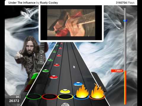 Guitar Flash Hard Mode Under The Influence By Rusty Cooley Youtube
