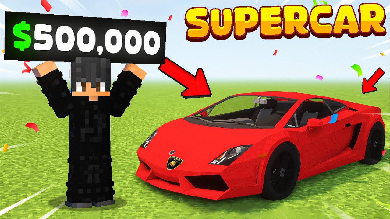 I Opened A Supercar Showroom In Minecraft Youtube