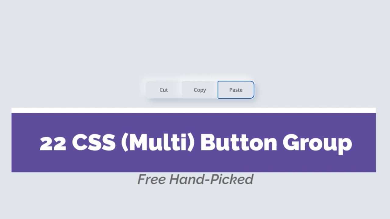 22 Css Multi Button Group Youtube