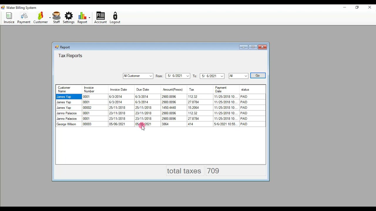 Billing System Using Vb Net And Ms Access Database Demo Youtube
