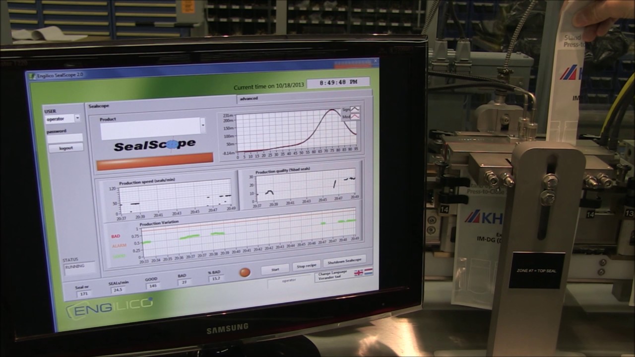 Sealscope邃 In Line Seal Inspection And Monitoring Technology Working