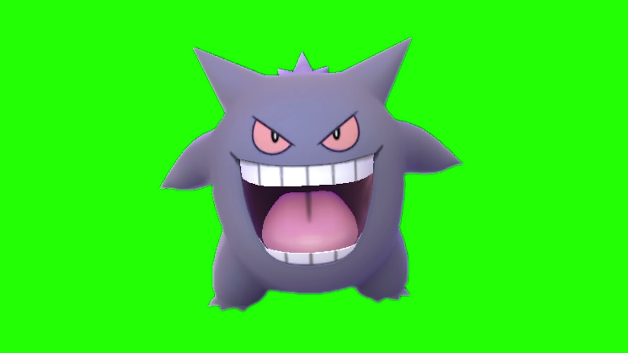 Pokemon Gengar Green Screen Duniapogo Youtube
